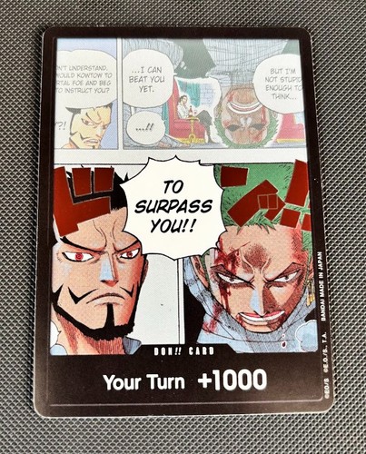 DON!! Card (Mihawk & Zoro) Double Pack Set Vol. 3 One Piece To Surpass ...