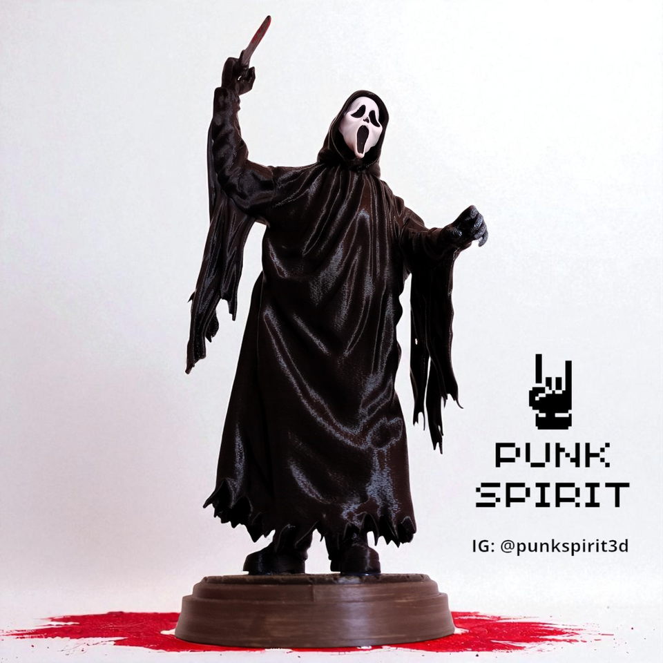 GHOSTFACE FIGURE - Fan Art - 3D Printed Hand Painted | eBay