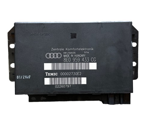 2005-2008 AUDI A4 BODY COMFORT CONTROL MODULE BCM P/N: 8E0 959 433 CG ...
