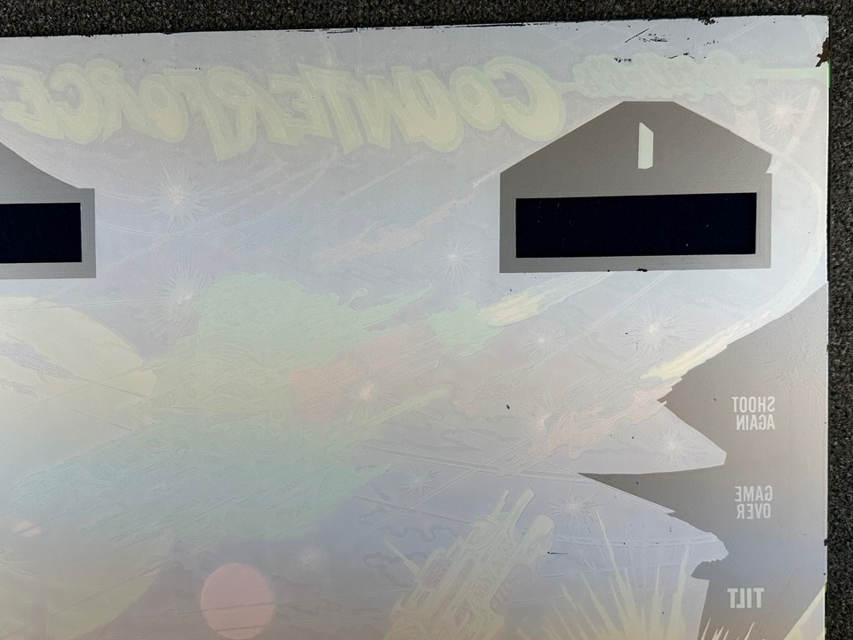 Gottlieb Counterforce Pinball Machine Game Backglass ORIGINAL NOS | eBay