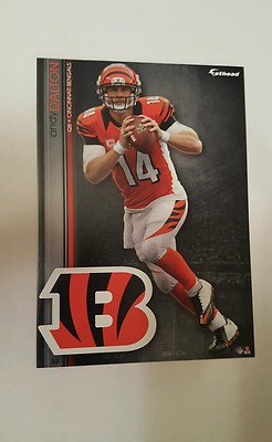 ANDY DALTON 2013 NFL FATHEAD TRADEABLES 5" x 7" CINCINNATI BENGALS ...