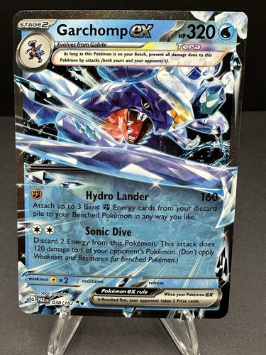 Garchomp ex - 38/182 - Double Rare Near Mint Scarlet & Violet: Paradox ...
