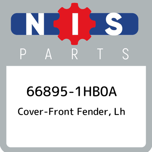 66895-1HB0A Nissan Cover-front fender, lh 668951HB0A, New Genuine OEM ...