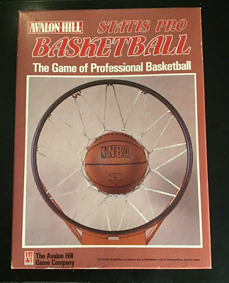 Avalon Hill Statis Pro Basketball 1992 1991-92 Season Game Box & Parts ...