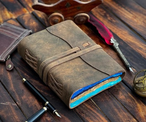 Antique Leather Notebook Vintage Journal Diary For For Calligraphy ...