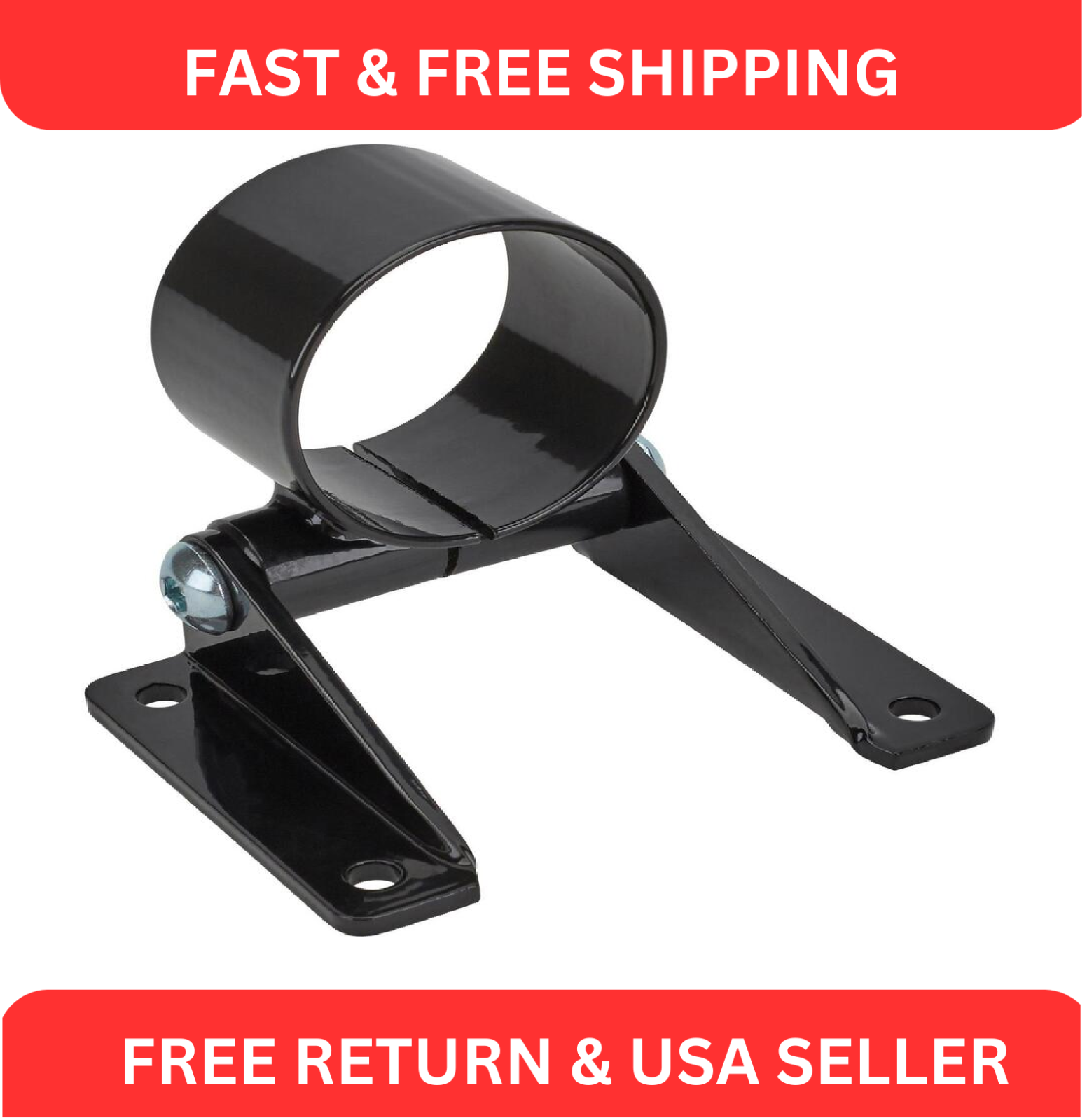 Speedway Motors Universal Black 1-3/4" 1.75" Inch Steering Column Mount ...