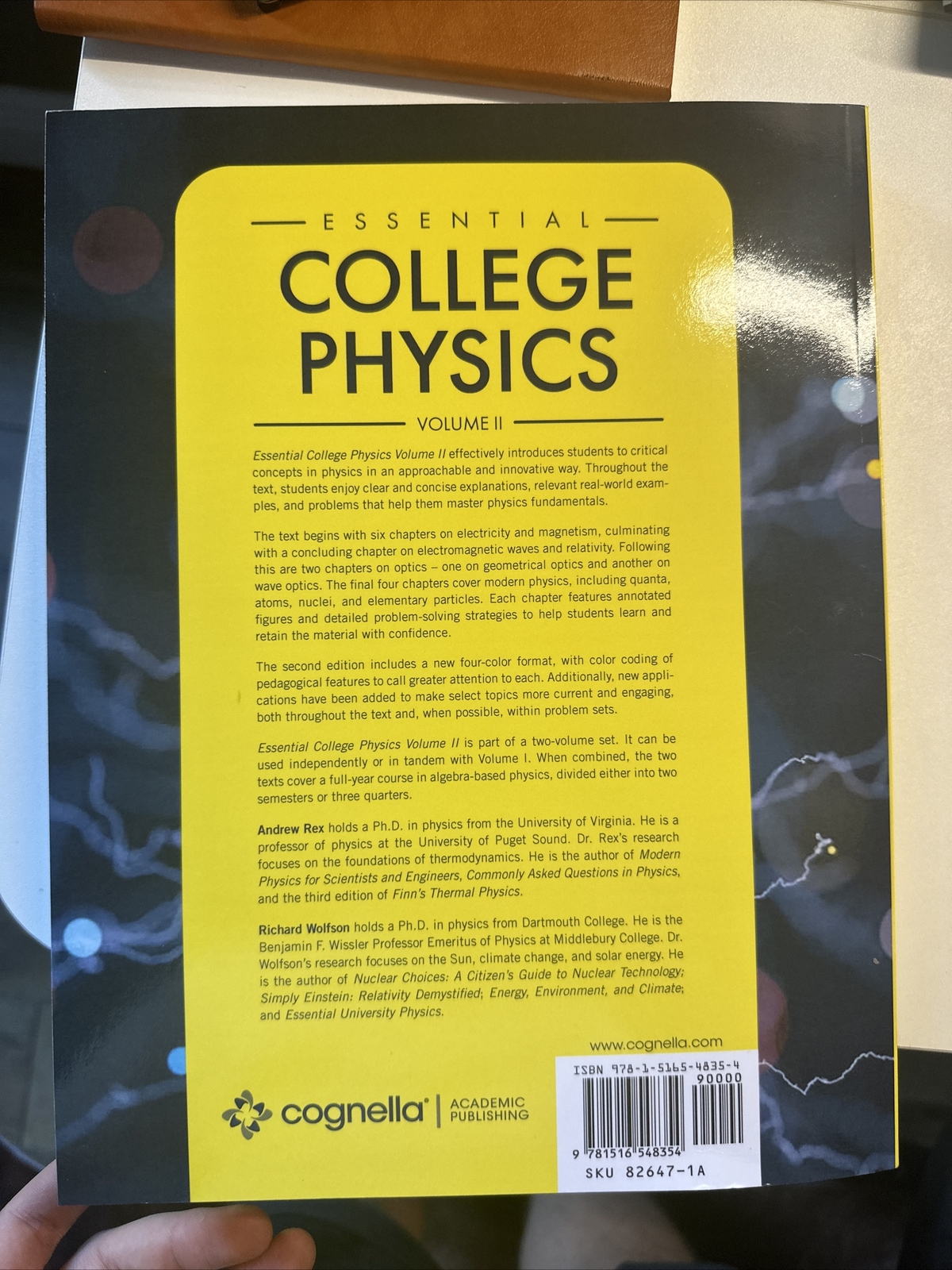 Essential College Physics Volume II by Richard Wolfson and Andrew Rex ...