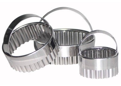 Eva set 3 tagliapasta festonati con manico ,in acciaio inox | eBay