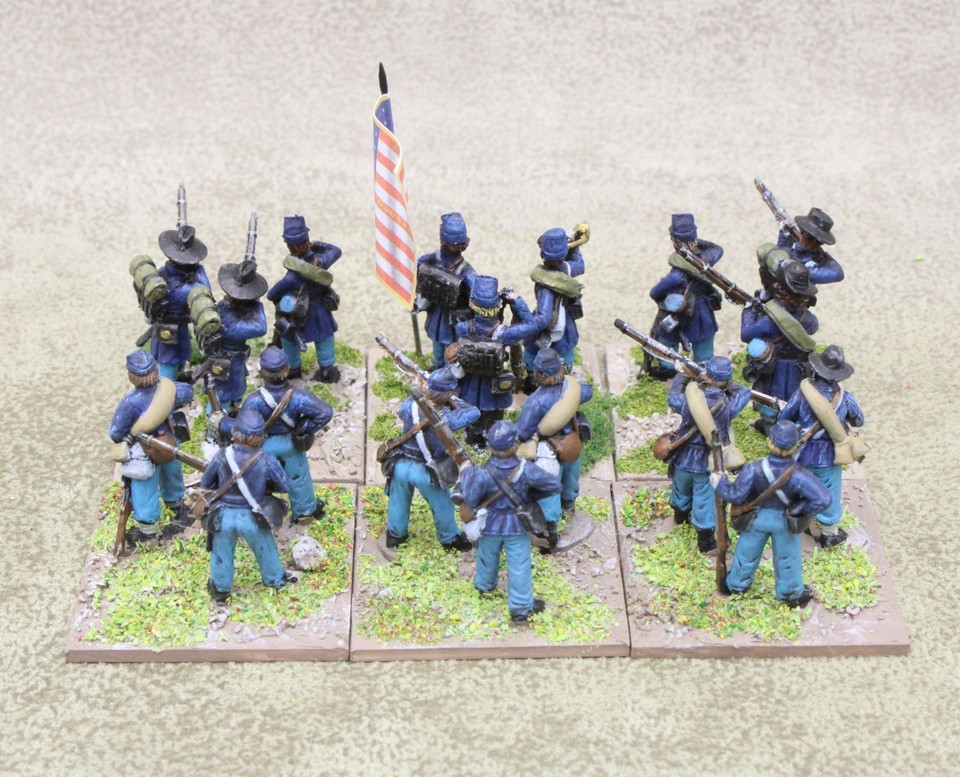 28mm ACW UNION INFANTRY x18 Well Painted Perry Miniatures 33759 | eBay UK