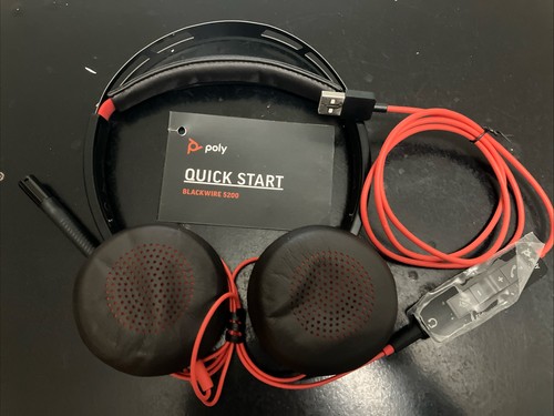Poly Black Wire C5200 USB Headset | eBay
