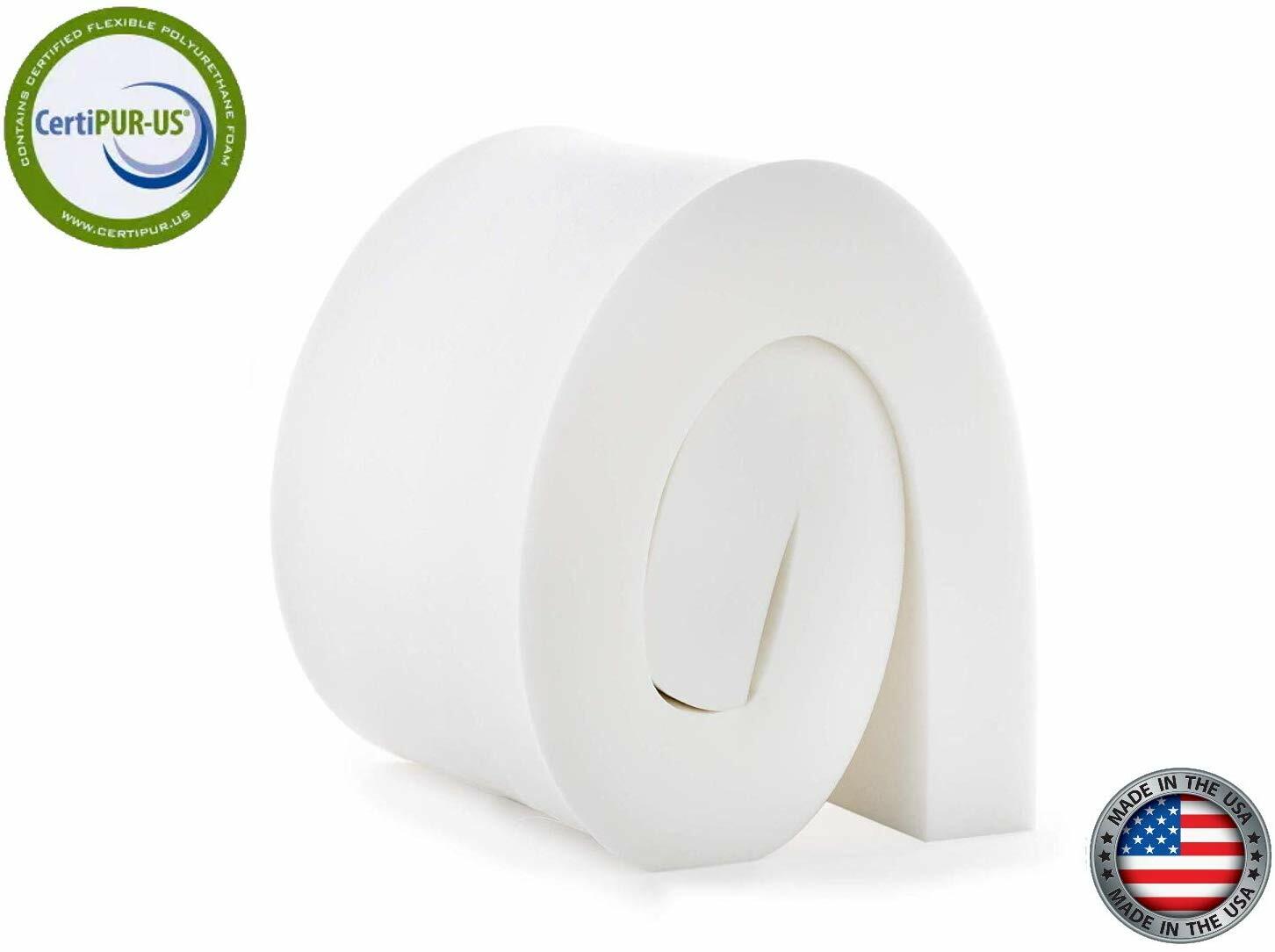 High Density Upholstery Foam (Ultra Firm) 4"x24"x80" 52ILD Foam Seat ...