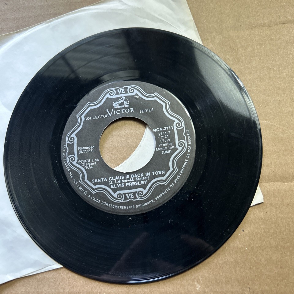 Elvis Presley Blue Christmas/Santa Claus Is Back In Town Rca Victor ...