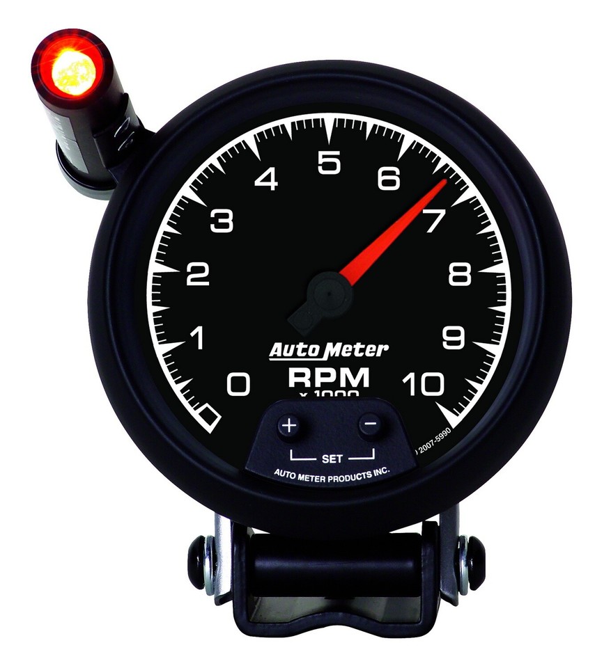 AutoMeter 5990 ES Mini Tachometer Gauge 3.75" 10000RPM w/Shift Light | eBay