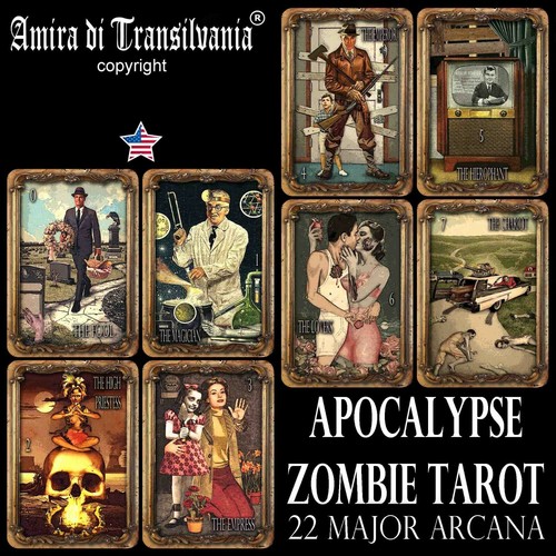 apocalypse tarot card cards deck major arcana horror zombie oracle rare ...