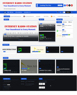 Internet Radio Station Website with Shop - Sell Accessories, Free ...