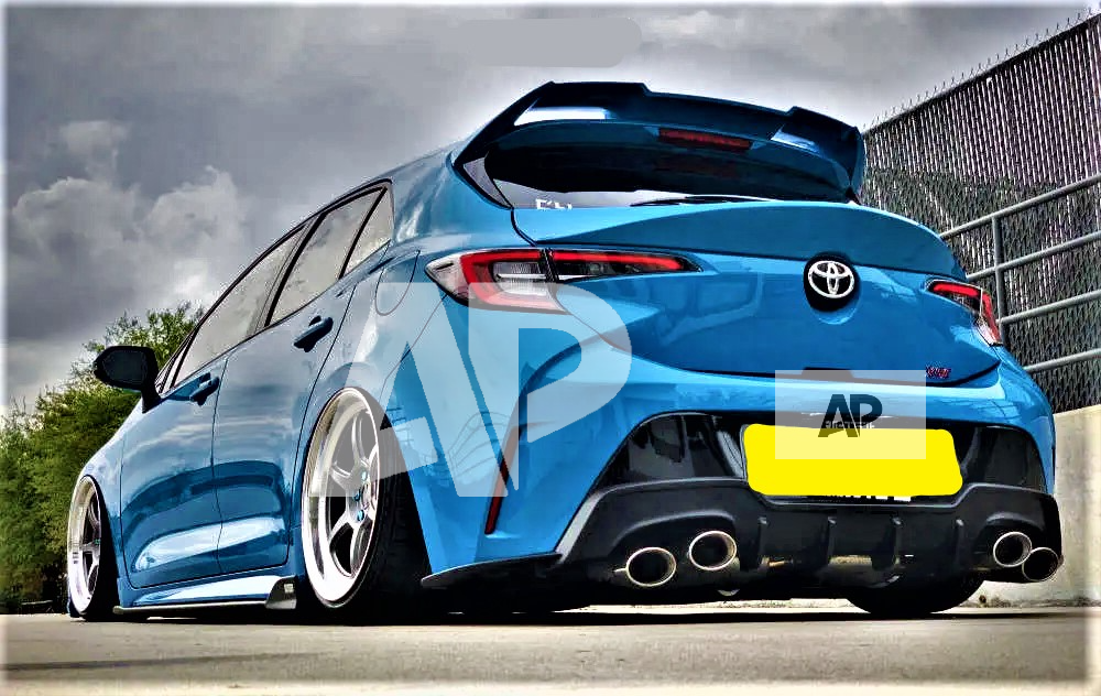 Toyota Corolla E210 E21 Gloss Black Vortex V Style Roof Hatchback ...