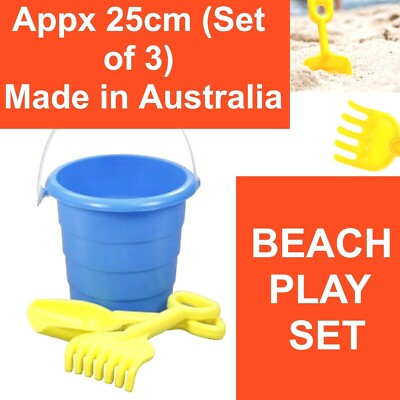 Sand Bucket & Shovel Beach Play Sandpit Toy Set Kids Outdoor Sea Scoop ...