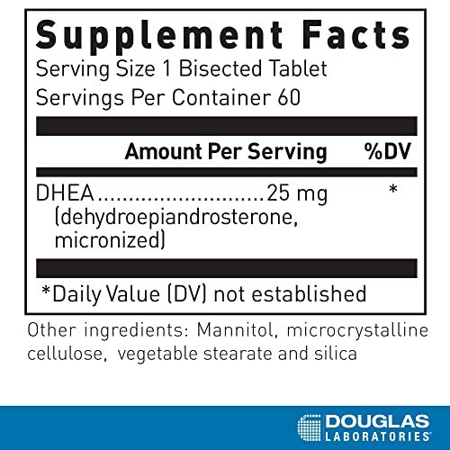 Douglas Laboratories DHEA 25 mg Dissolvable Tablets | Supports Immune ...