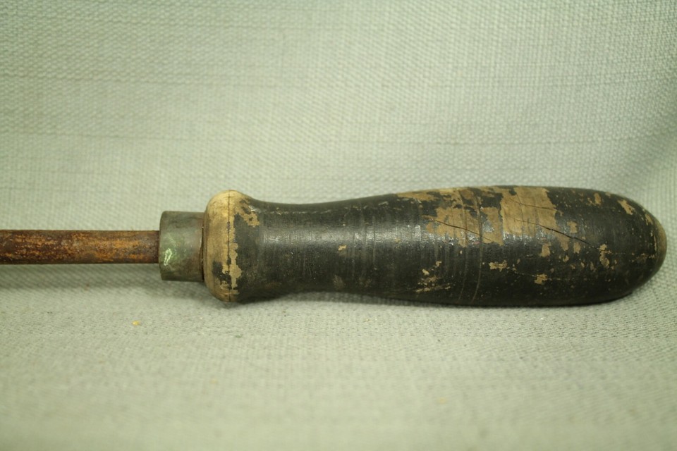 vintage old antique Farrier Horse farm tool black wood handle file rasp ...