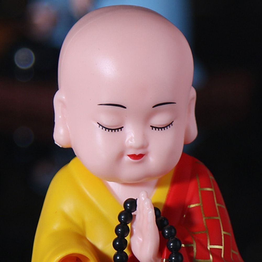 Shaking Head Dancing Toy Monk Doll Figurines Statues Solar Powered ...
