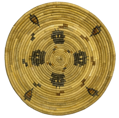 California Mission BASKET Snake Plate KUMEYAAY Kumiai Native American ...