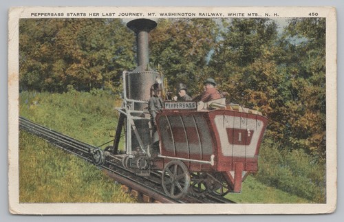 White Mts NH~Peppersass Steam Engine Last Journey~Mt Washington Railway ...