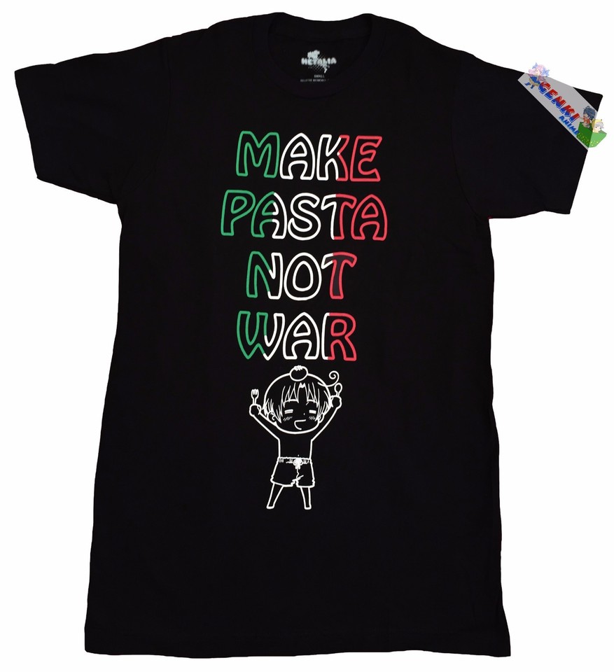 *Legit* Hetalia Italy "Make Pasta Not War" Authentic Anime Unisex T ...