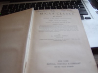 BKS HC--VINTAGE- DOYLE, A. CONAN- MICAH CLARKE, THE STATEMENT,LOVELL ...