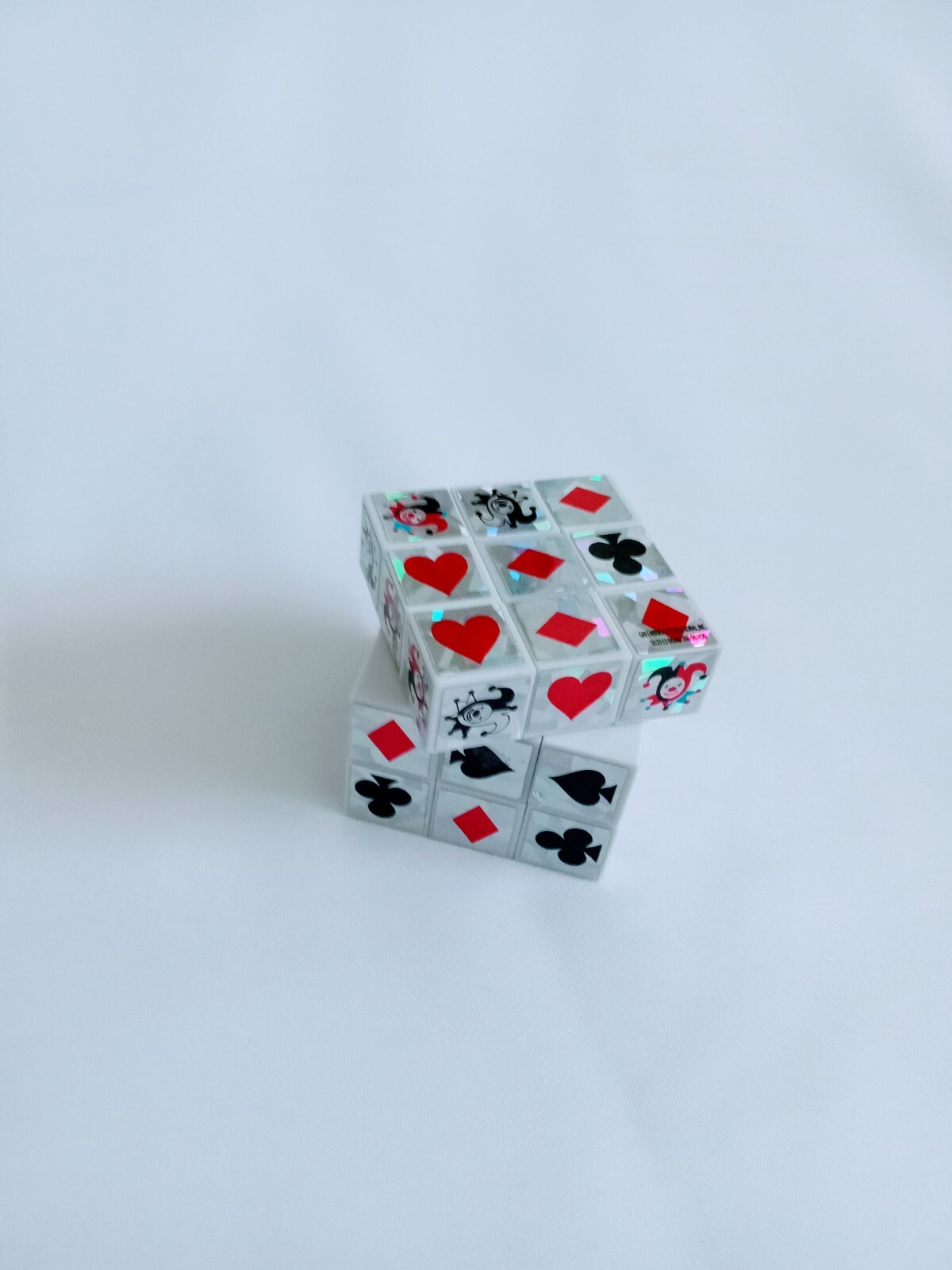 3D PUZZLE RUBIK CUBE CARD DESIGN HEARTS/ DIAMONDS/ CLUBS/ SPADESAND ...