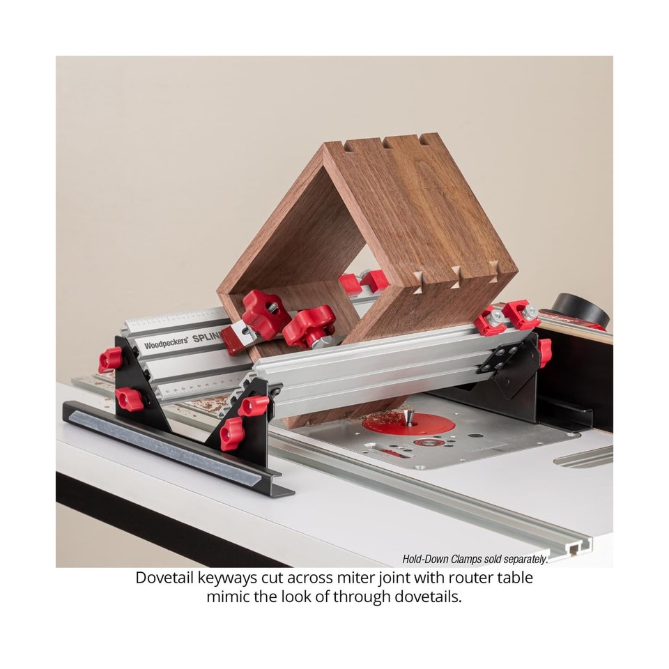 Woodpeckers Spline Jig, Router Table & Table Saw Jig for Dovetails ...