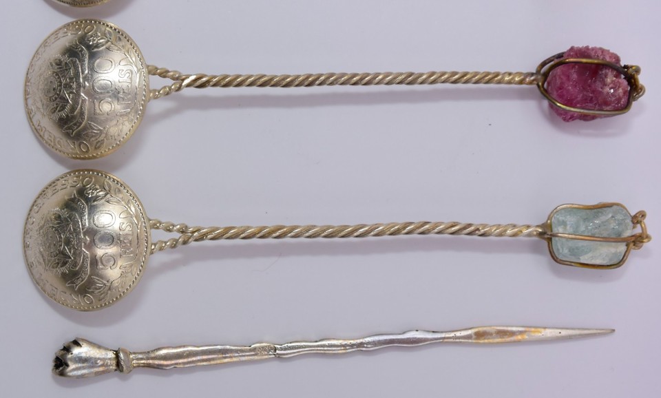 H. Stern Prata de Lei Brazil 500 Reis Silver Coin & Gemstone Silver ...