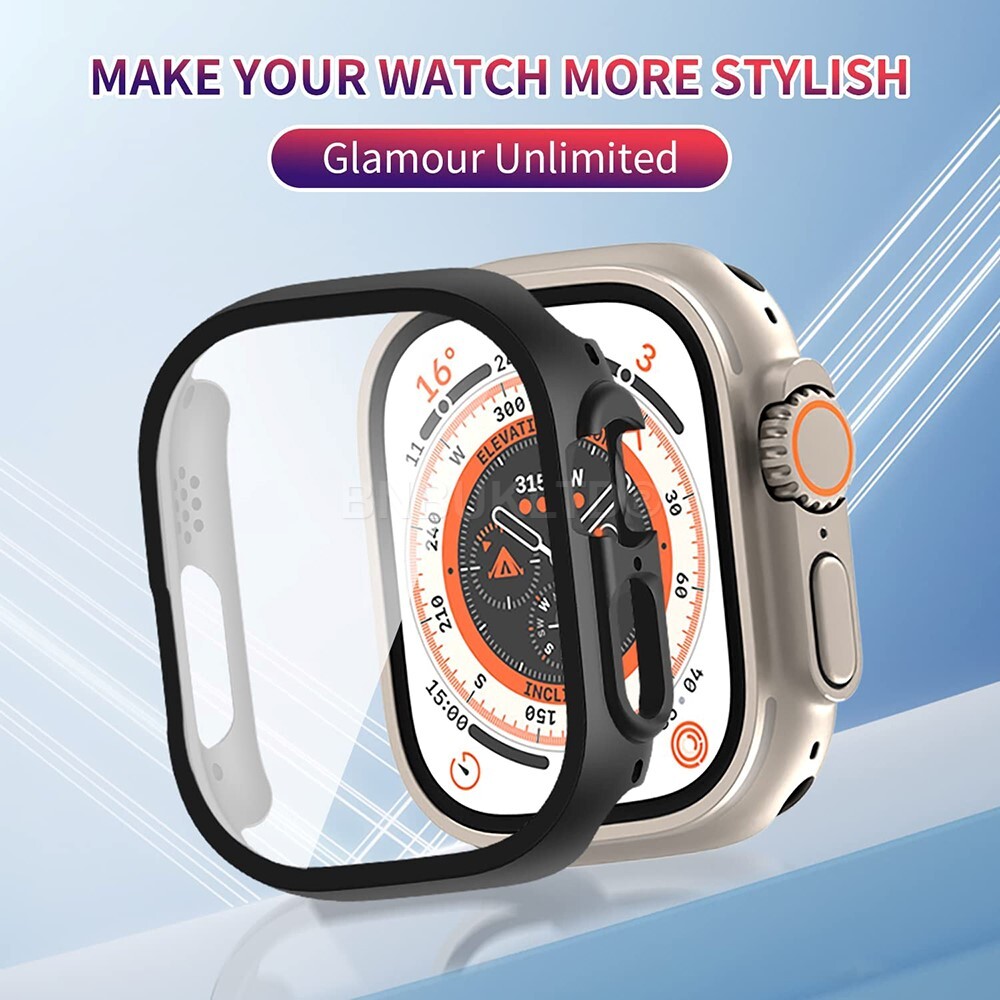 For Apple Watch Ultra 1/2 49mm Case Screen Protector Full Protective ...