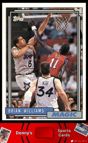 1992 Topps #55 Brian Williams Orlando Magic Basketball Card | eBay
