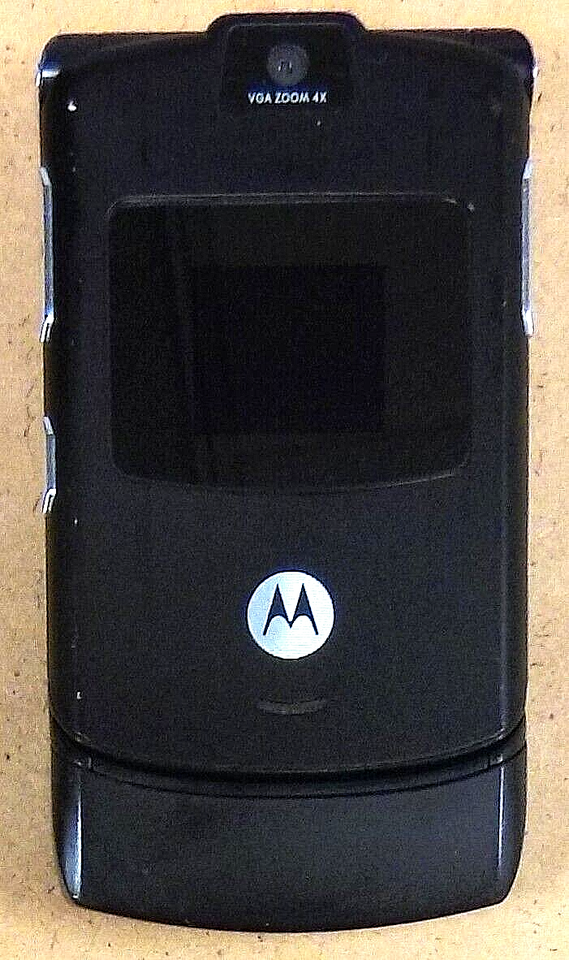 Motorola RAZR V3 - Black ( AT&T / Cingular ) Cellular Flip Phone ...