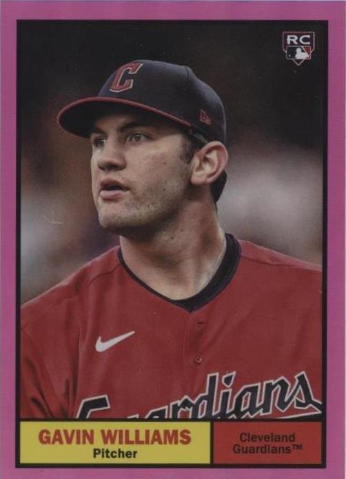2024 Topps Archives - 1961 Topps Gavin Williams #76 Pink Foilboard (RC ...