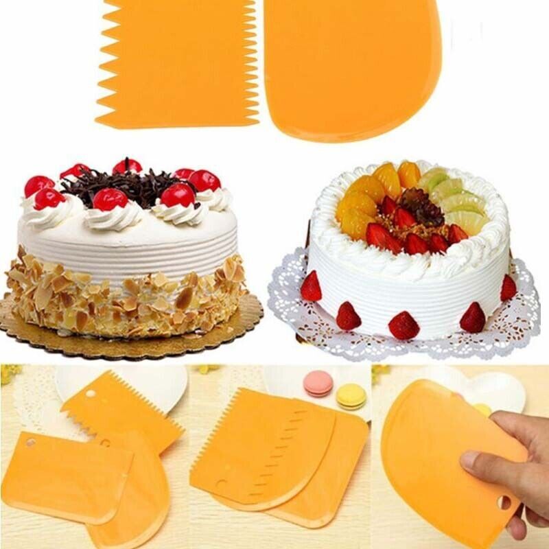 Fondant Scraper Spatulas Cutter Plain Cake Baking Tools Edge Jagged ...