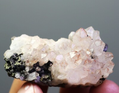 Natural Red Quartz Crystal Cluster Point & Pyrite Rocks Mineral ...
