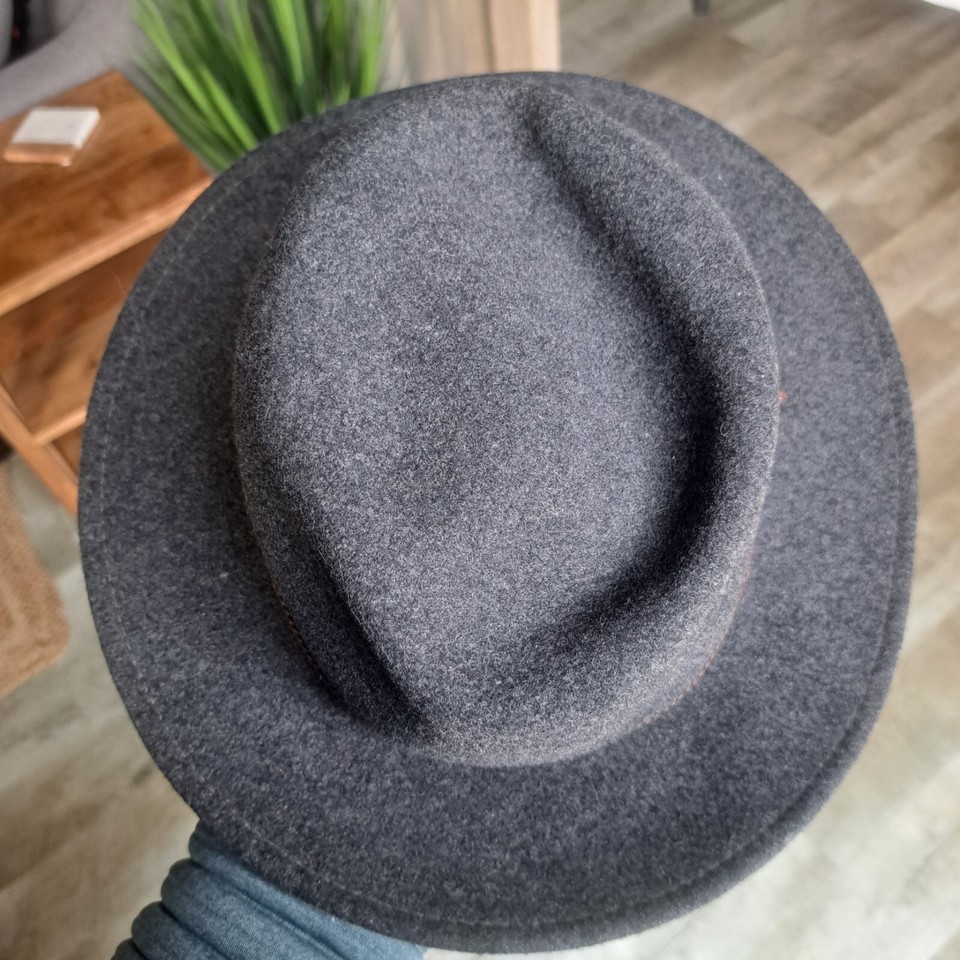 Vintage Pendleton Gray Wool Felted Fedora Unisex Size Large USA AB184-70019 | eBay