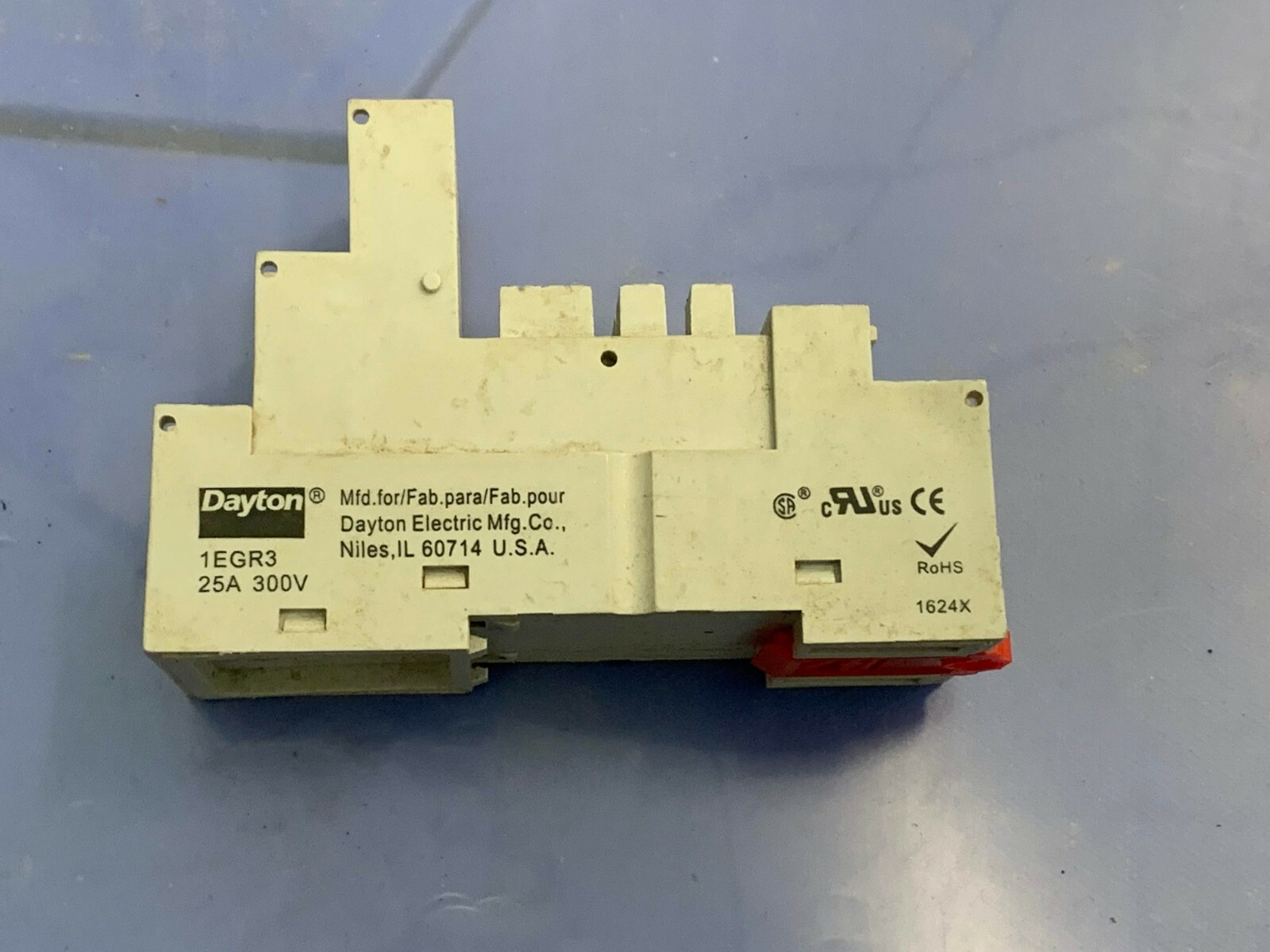 Dayton Relay Socket 11 Pin 25A 300V P/N 1EGR3 | eBay
