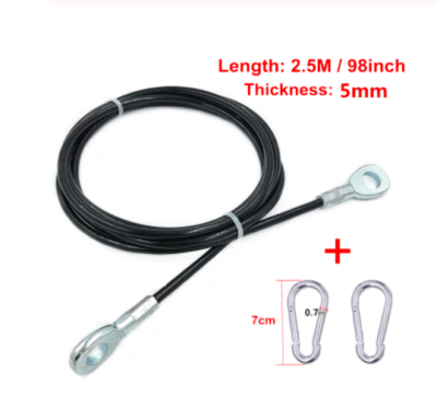 Weight Cable Machine Cable 2.5 Meter Exercise Equipment Home Training ...