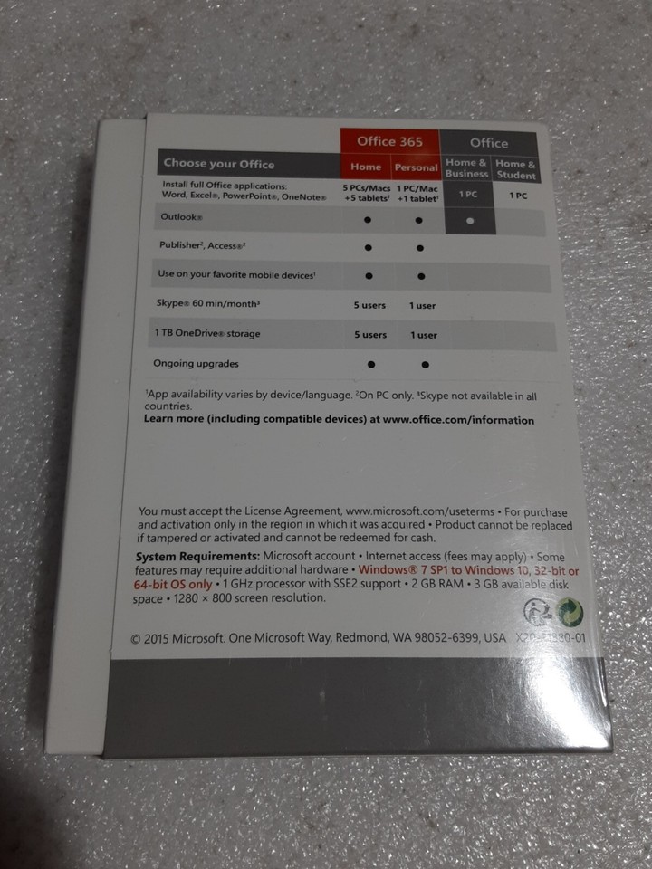 Microsoft Office Home & Business 2016 Windows Promotional Product key ...