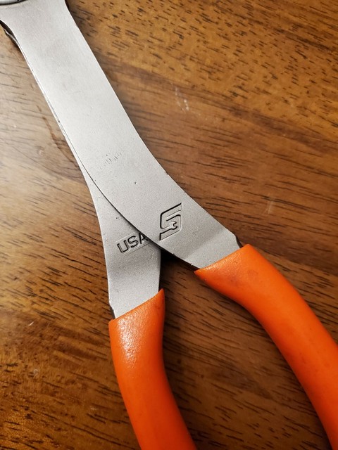 Snap-on 911ACF Long Needle Nose Pliers With Red Handles for sale online ...