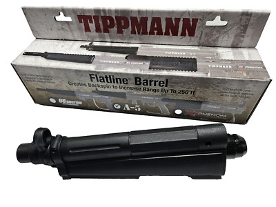 NEW Tippmann A5 Paintball Gun Flatline Back Spin LONG RANGE Barrel Flat ...