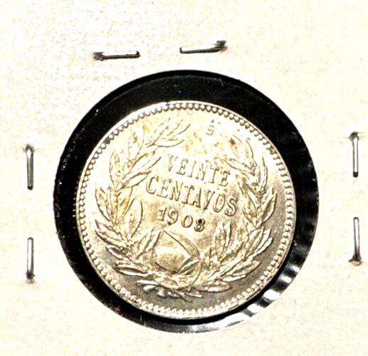 Chile 1908 20 centavos KM 151.3 Unc | eBay