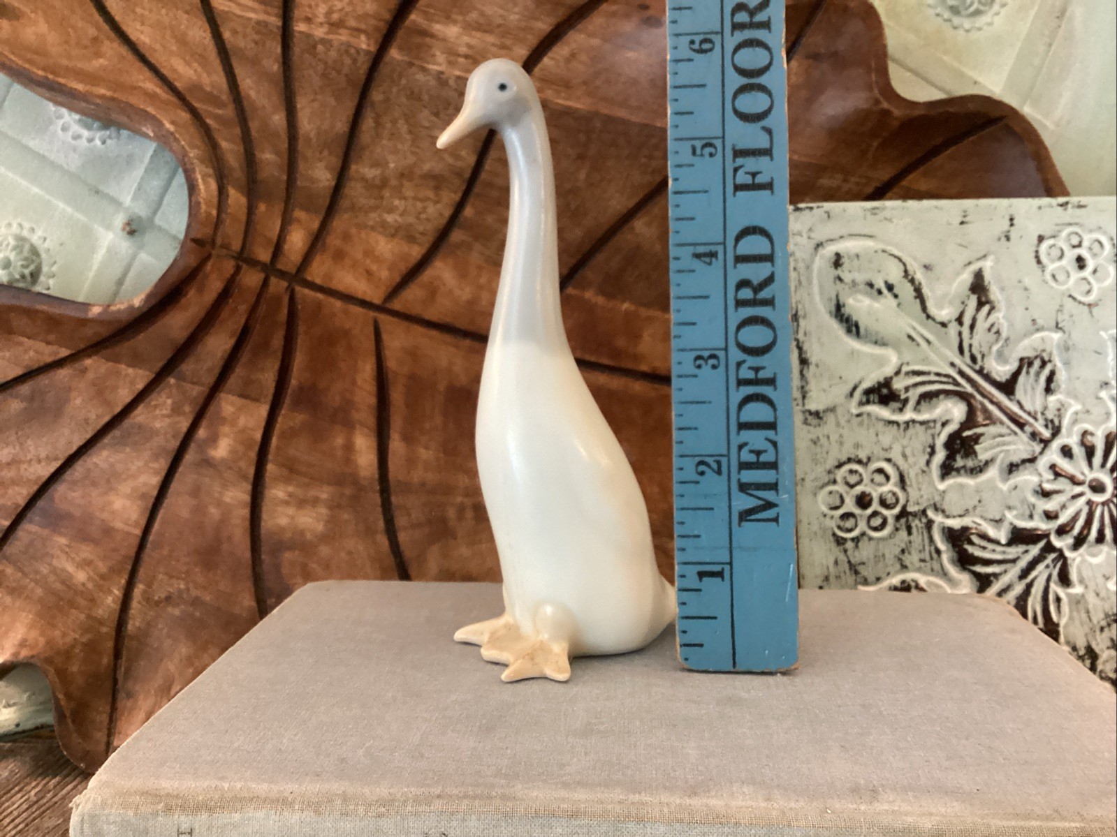 Vintage Crowning Touch Satin Long Neck Goose Porcelain Figurine Grey ...