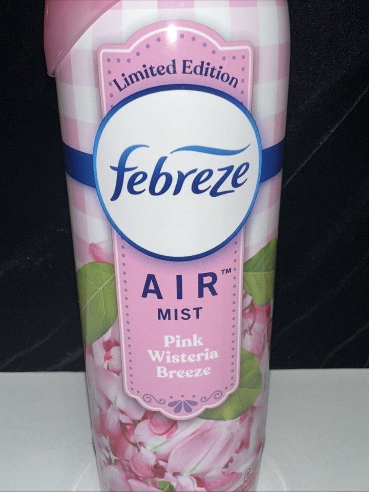 6 PACK-Febreze Air PINK WISTERIA BREEZE Air Room Freshener Limited ...