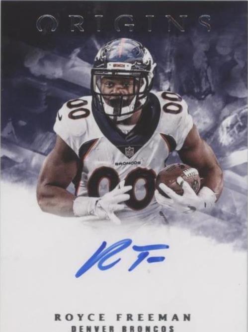 2018 Panini Origins - Rookie Autographs Royce Freeman #RA-RF (AU, RC ...