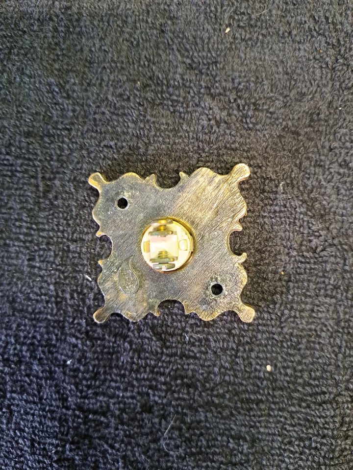 Vintage Ornate Brass Door Bell Cover Plate | eBay