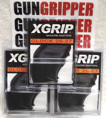 (3) X-Grip for GLOCK 26-27 Fits G17-22 Mag for use on G26 27 Pistols ...