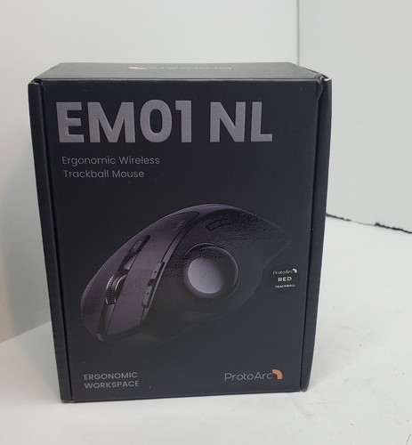 ProtoArc Wireless Trackball Mouse, EM01 NL Ergonomic Bluetooth ...